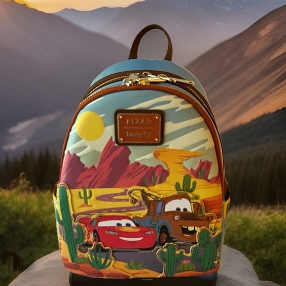 Loungefly | Bags | Loungefly Disney Pixar Cars Lightning Mcqueen And ...